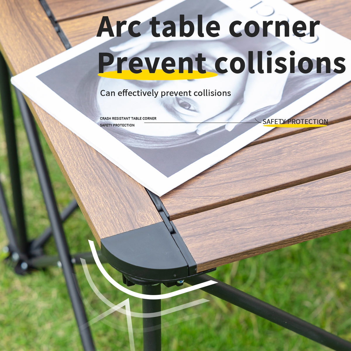 Table Outdoor Heavy-Duty Portable Camping Folding Dinner Table ...